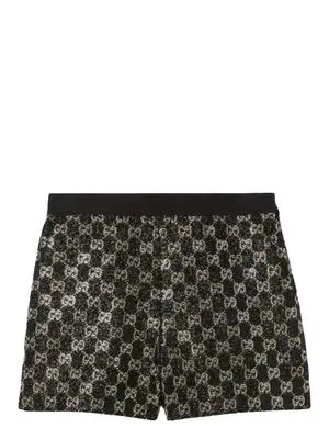 Gucci Embroidered Sequined Shorts - Black