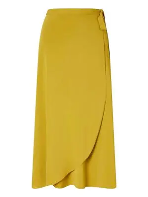 ERES Julieta Maxi Skirt With Tie Waist - Mustard Yellow