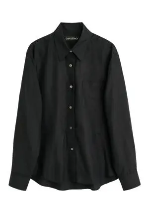 OUR LEGACY Our Legacy Pigment Dyed Button-Up Shirt With Mother Of Pearl Buttons