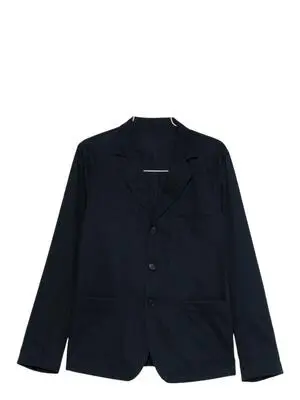 Givenchy Single-breasted Deconstructed Cotton Jacket - Blue