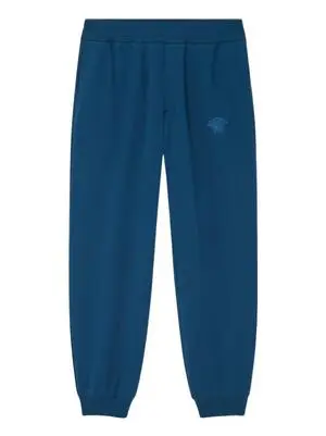 Versace Medusa-head Embroidered Sweatpants - Blue