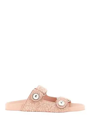 JIMMY CHOO Fayence Flat Sandals - Nude