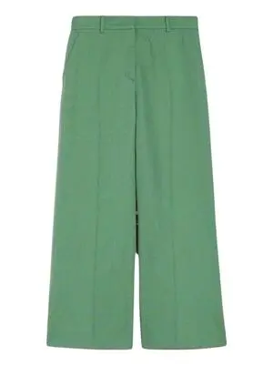 Max Mara Tailored Cropped Pants - Green