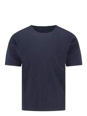 Issey Miyake Homme Plissé Pleated T-shirt - Black