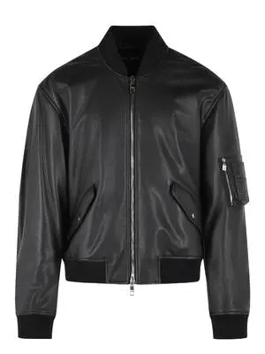 Dolce & Gabbana Dolce & Gabbana Zip-Up Bomber Jacket Black
