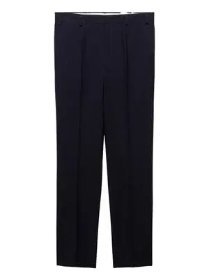 Prada Pleated Tailored Trousers - Navy