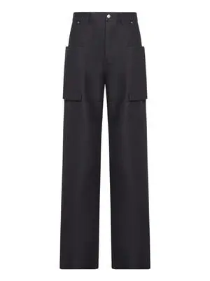 Rick Owens Straight-leg Cargo Trousers - Black