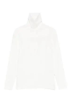 TOTEME High Neck Button-up Cardigan - White