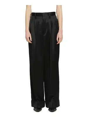 Junya Watanabe High-waisted Wide-leg Trousers - Black