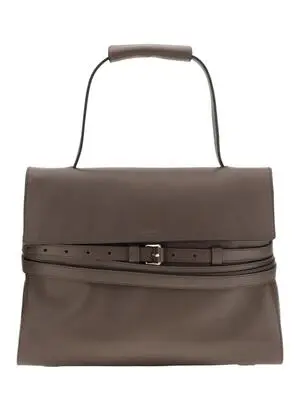 Moschino Embossed Shoulder Bag - Brown