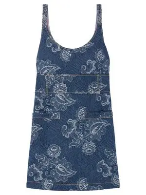 Etro Sleeveless Printed Dress - Blue