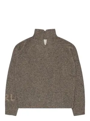 ERL Mock Neck Knitted Sweater - Grey