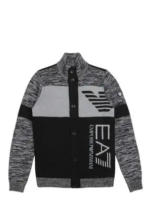 EA7 Knitted Cardigan - Black