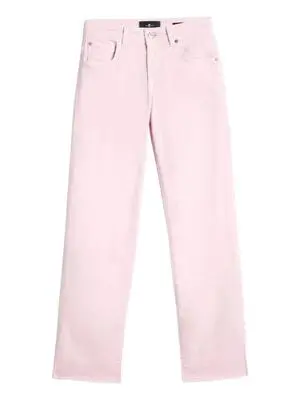 7 For All Mankind Calie Straight Ankle Jeans - Rosy