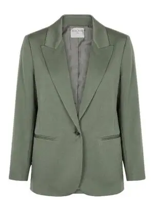 FORTE_FORTE Single-breasted Blazer - Khaki