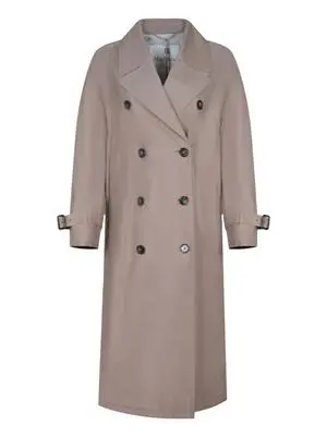 Max Mara Long-sleeved Trench Coat - Nude