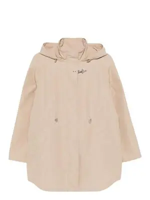 FAY Hooded Parka Coat - Nude