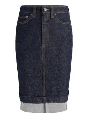 Khaite Khaite Kendra Denim Skirt Benson