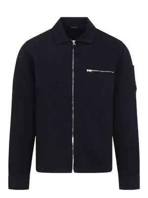 C.P. COMPANY Lens Zip-through Jacket - Black