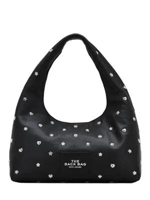 Marc Jacobs Embellished Leather Handbag - Black