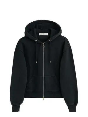 Our Legacy Two-way Zip-fastening Hoodie - Washed Black
