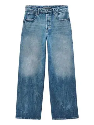 Alexander Wang Surge Wide Leg Jeans - Blue