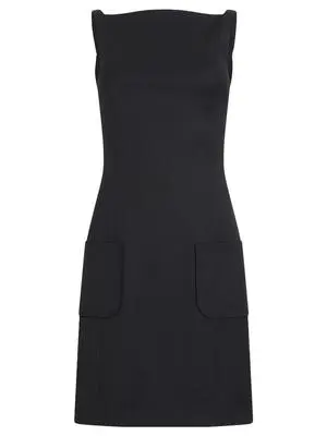 PATOU Sleeveless Pocket Dress - Black