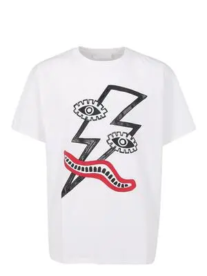 Neil Barrett Graphic Printed T-shirt - White