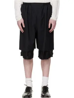 EDWARD CUMING Edward Cuming Exploded Lining Fleece Elastic Waist Shorts