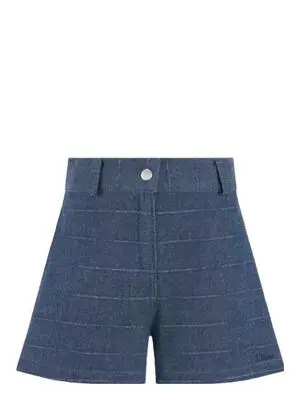 Dior Embroidered Shorts - Blue