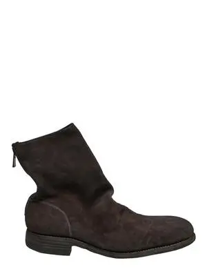 GUIDI Guidi Round-Toe Zip-Up Ankle Boots