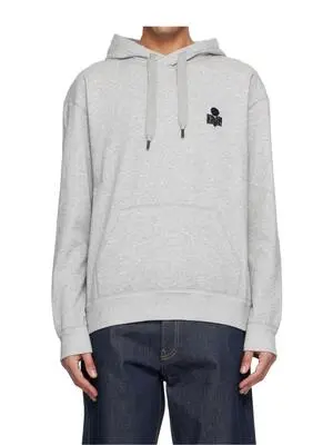 Isabel Marant Étoile Logo Detail Hoodie - White