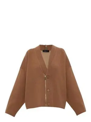 FABIANA FILIPPI Fabiana Filippi V-Neck Zip-Up Knitwear