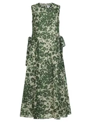 Max Mara 'S Max Mara Alibi Floral Sleeveless Dress Green