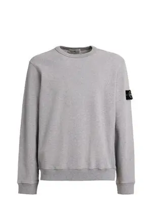 Stone Island Brushed Cotton Sweatshirt - Gray
