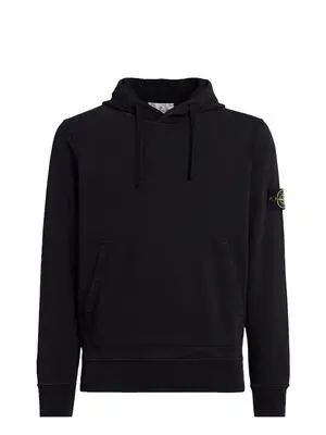 Stone Island Cotton Sweatshirt Hoodie - Black
