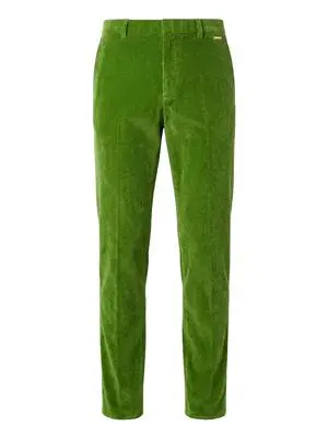 Gucci Slim Fit Corduroy Trousers - Green