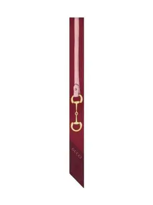 Gucci Printed Silk Twill Ribbon - Bordeaux