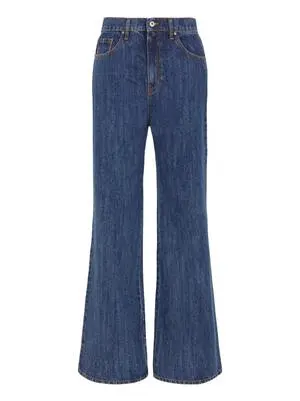 P.a.r.o.s.h Five-pocket Flared Jeans - Blue