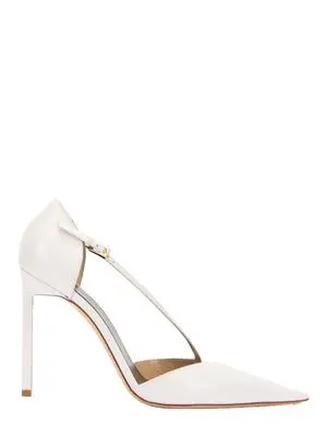 TOM FORD Patent Leather T-strap Pumps - White