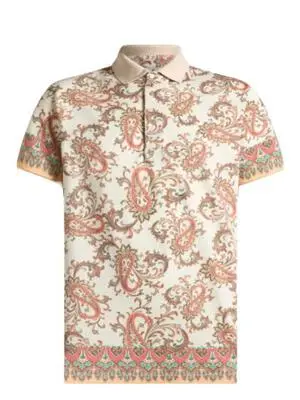 ETRO Etro Placed Printed Short-Sleeved Polo Shirt