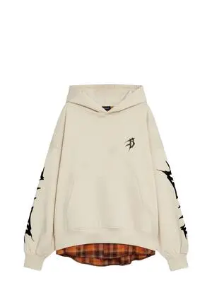 BARROW Graphic Print Hoodie - White