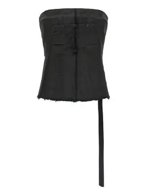 Rick Owens Off-the-shoulder Bustier Top - Black
