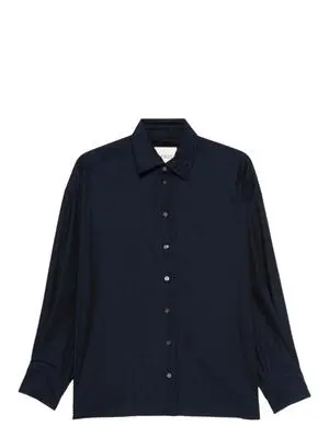 Closed Closed Long Sleeve Collared Shirt Black