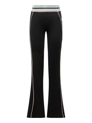 Off-White Slim Fluid Joggers With Side Lines - Black