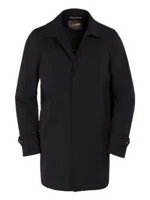 MOORER Vittor Long Single-breasted Coat - Black