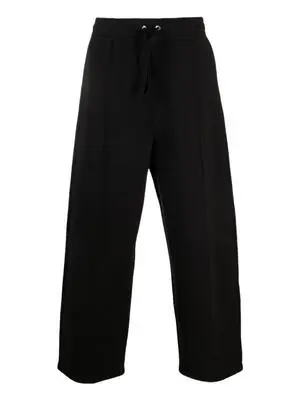 Ami Drawstring Straight-leg Trousers - Black