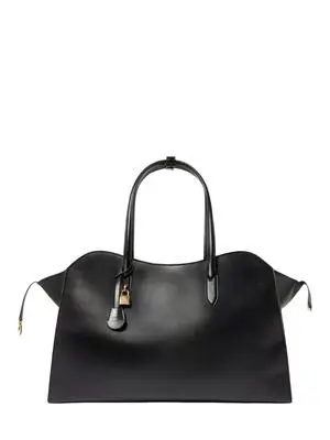 Stella McCartney Ryder Embossed Weekender Bag - Black
