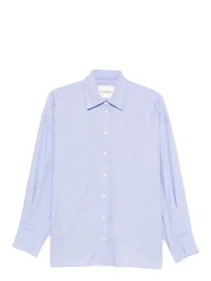 Closed Long-sleeve Cotton Shirt - Blue