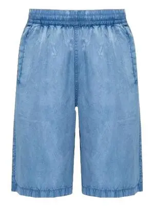DIESEL® Elastic Waist Shorts With Two Side Pockets - Blue